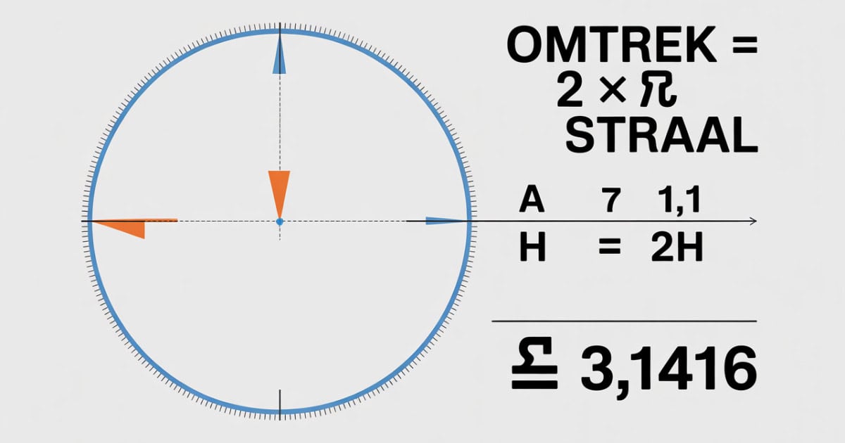 Omtrek van cirkel berekenen 2026 – Formule, voorbeelden en tips